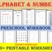 ALPHABET & NUMBERS (120 Worksheets) / Preschool Worksheets, Kids ...
