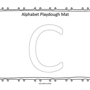 ALPHABET 26 Printable Uppercase Playdough Mats Worksheets / Pdf ...