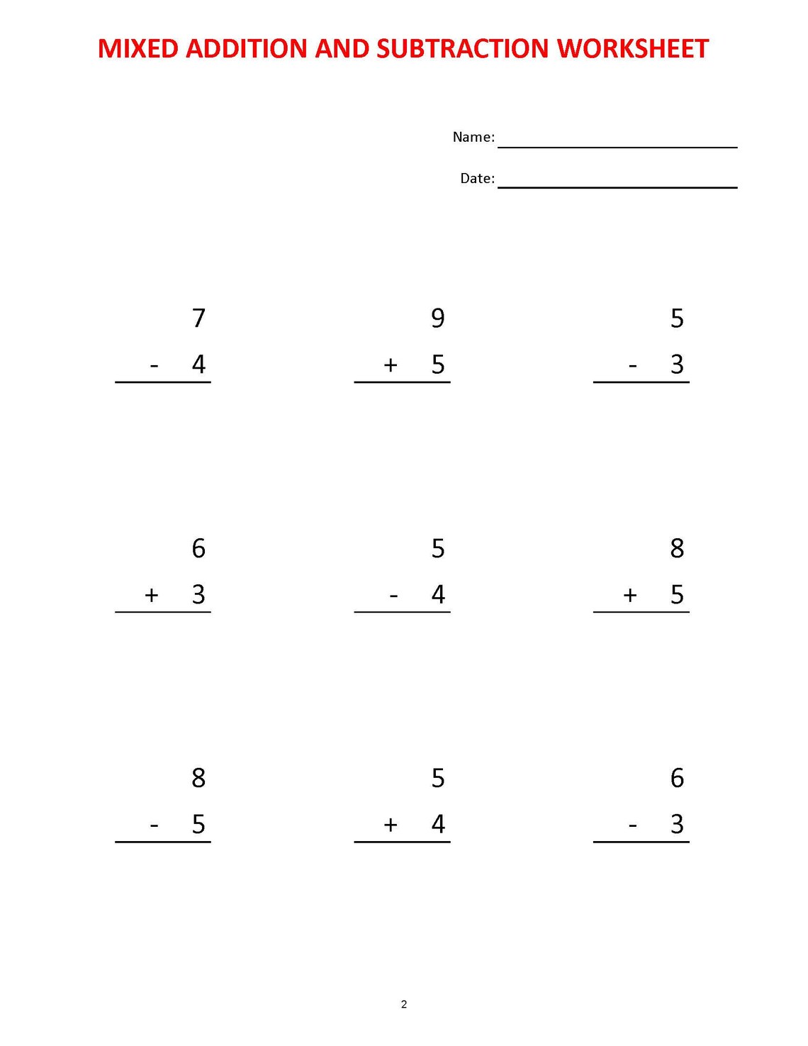 Math Worksheets Addition & Subtraction 30 Worksheets With Answers - Etsy