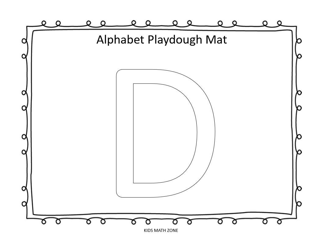ALPHABET 26 Printable Uppercase Playdough Mats Worksheets / Pdf ...