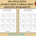 Multiplication Double Digit X Single Digit (10 Printable Worksheets ...