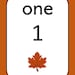 20 Printable Numbers Posters. Fall Leaves Numbers 1-20. Wall Charts ...
