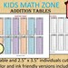 Addition Table Printable Chart, Math Fact Sheet-full Sheet & 3.5"x 2.5 ...