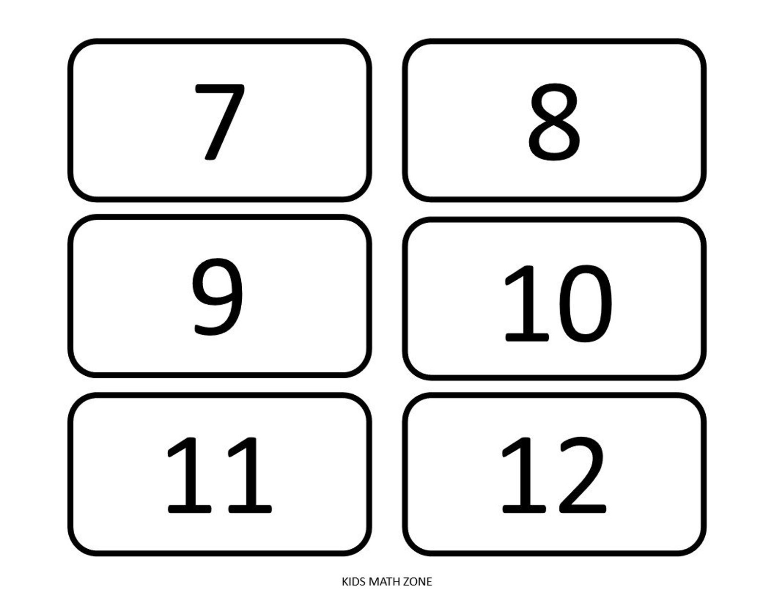 Numbers 1-100 Flash Cards: Basic Math Symbols (printable) - Etsy
