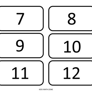 NUMBERS FLASH CARDS (numbers 1 to 100)/ Basic Math Games/ Kindergarten ...