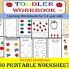 ALPHABET & NUMBERS 120 Worksheets / Preschool Worksheets, Kids ...
