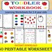 TODDLER WORKBOOK 80 Printable Worksheets, Kids Activities, Preschool ...
