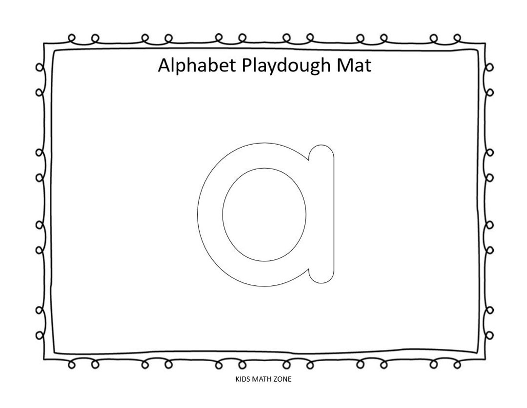 ALPHABET 26 Printable Lowercase Playdough Mats Worksheets / Instant ...