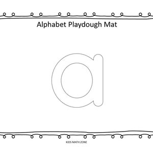 ALPHABET 26 Printable Lowercase Playdough Mats Worksheets / Instant ...