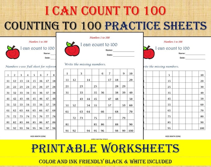 Buy Write the Missing Numbers 1 to 100 / Preschool / Kindergarten ...