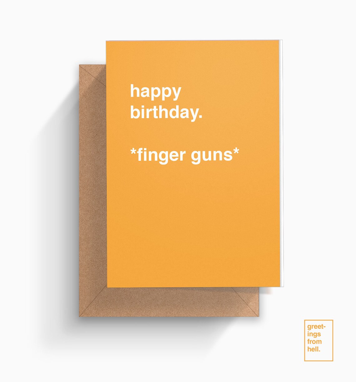 Happy Birthday finger Guns Birthday Greeting Card - Etsy Australia