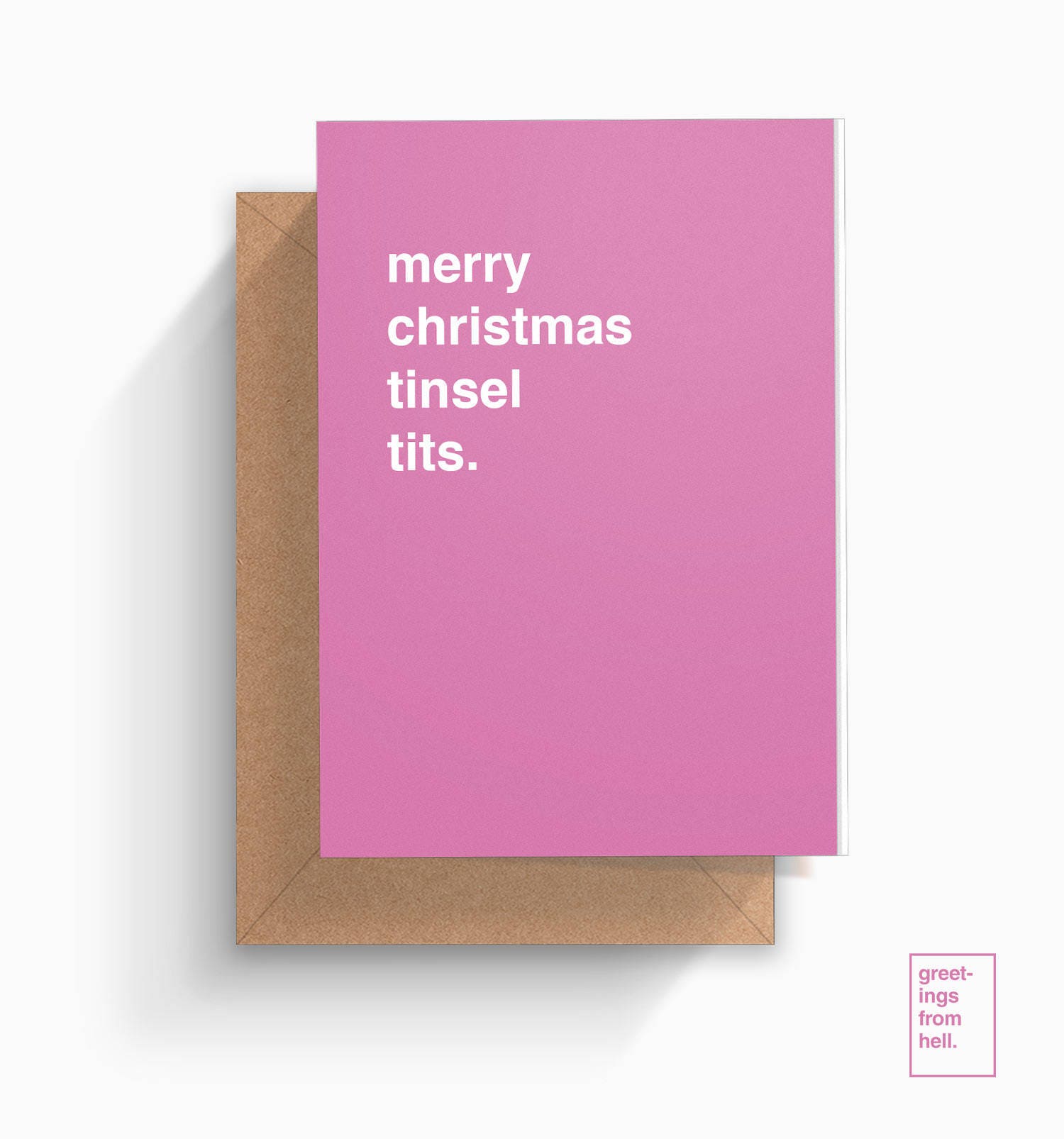 Merry Christmas Tinsel Tits Christmas Card - Etsy Australia