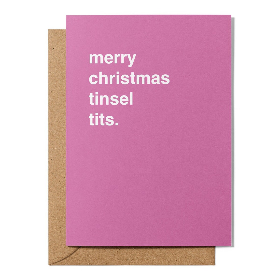 Merry Christmas Tinsel Tits Christmas Card - Etsy Australia