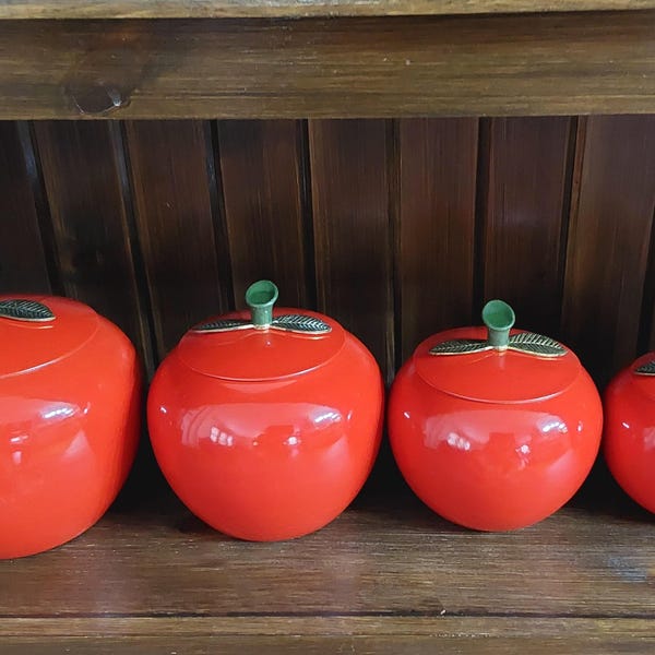 Apple Canisters - Etsy
