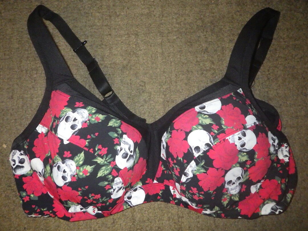 Torrid Skull Plus Size Bra Size 48C - Etsy