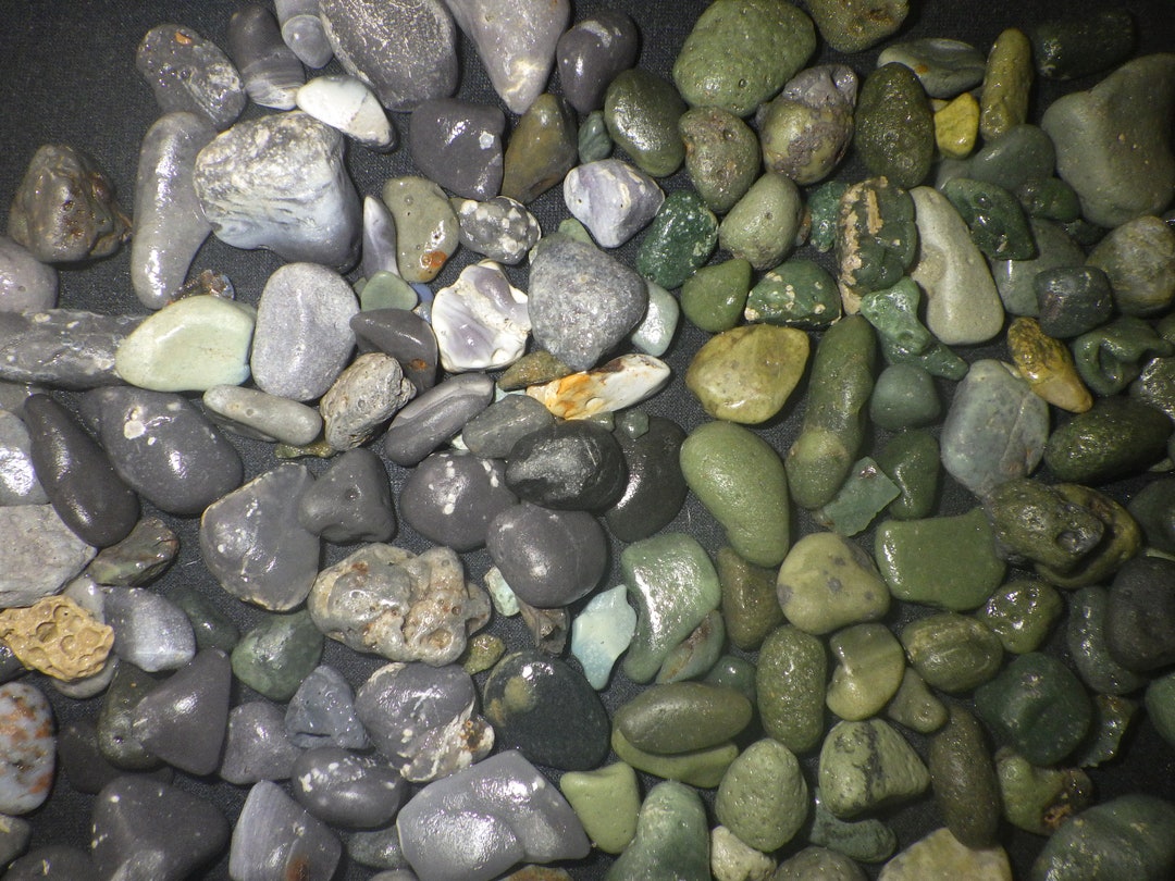 Leland Blue Stones Slag Glass Green and Purple - Etsy