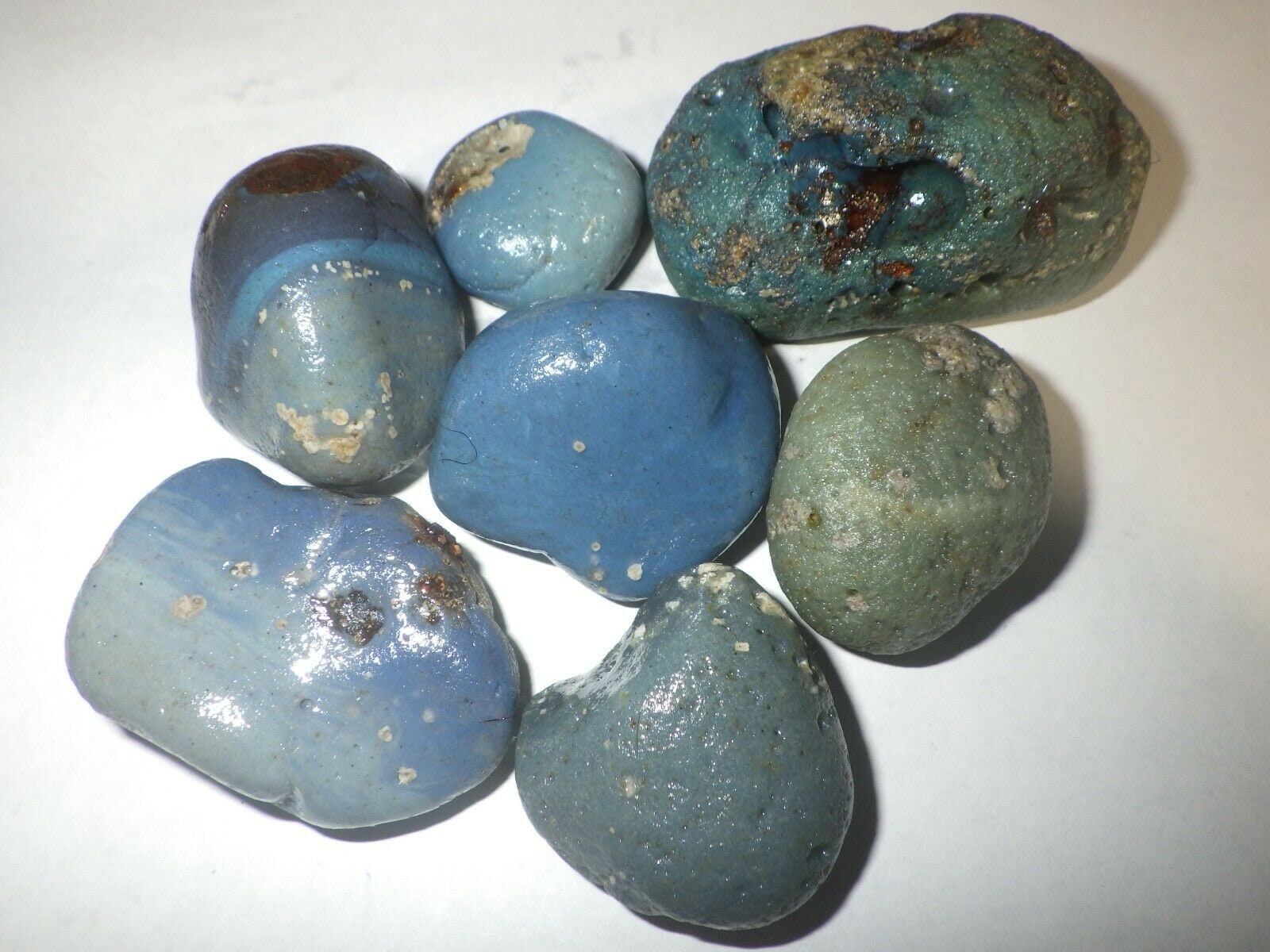 Leland Blue Stone Slag Glass | Etsy