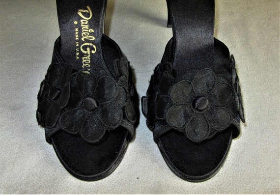 Nib Sexy Black Boudoir Peep Toe Pin Up Heels Daniel … Gem