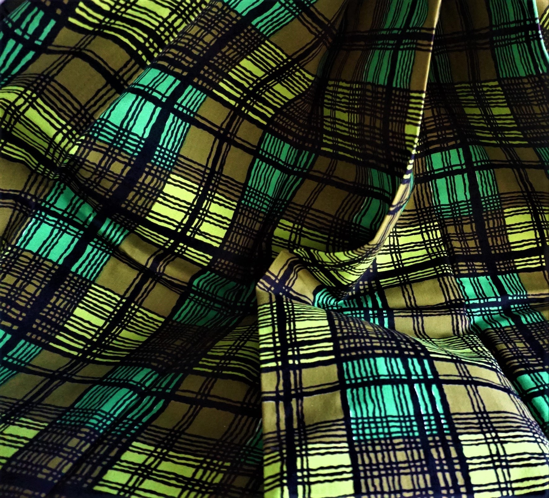 Vtg 60s MCM Plaid Upholstery Fabric 1pc 48in. x 1 1/8 Yds | Etsy