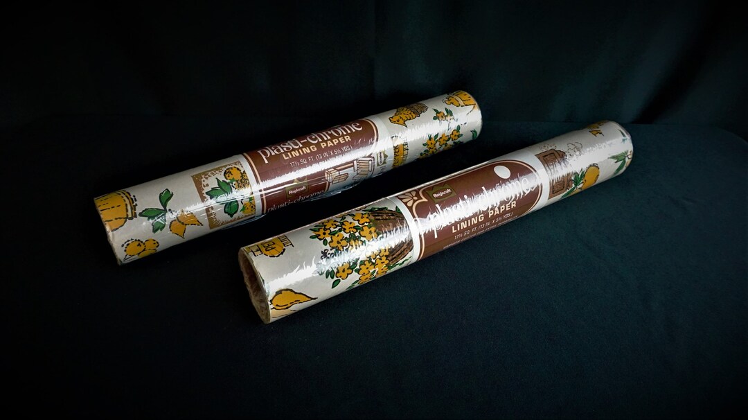 2 Rolls Shelf Lining Paper Country Kitchen Theme Sealed - Etsy