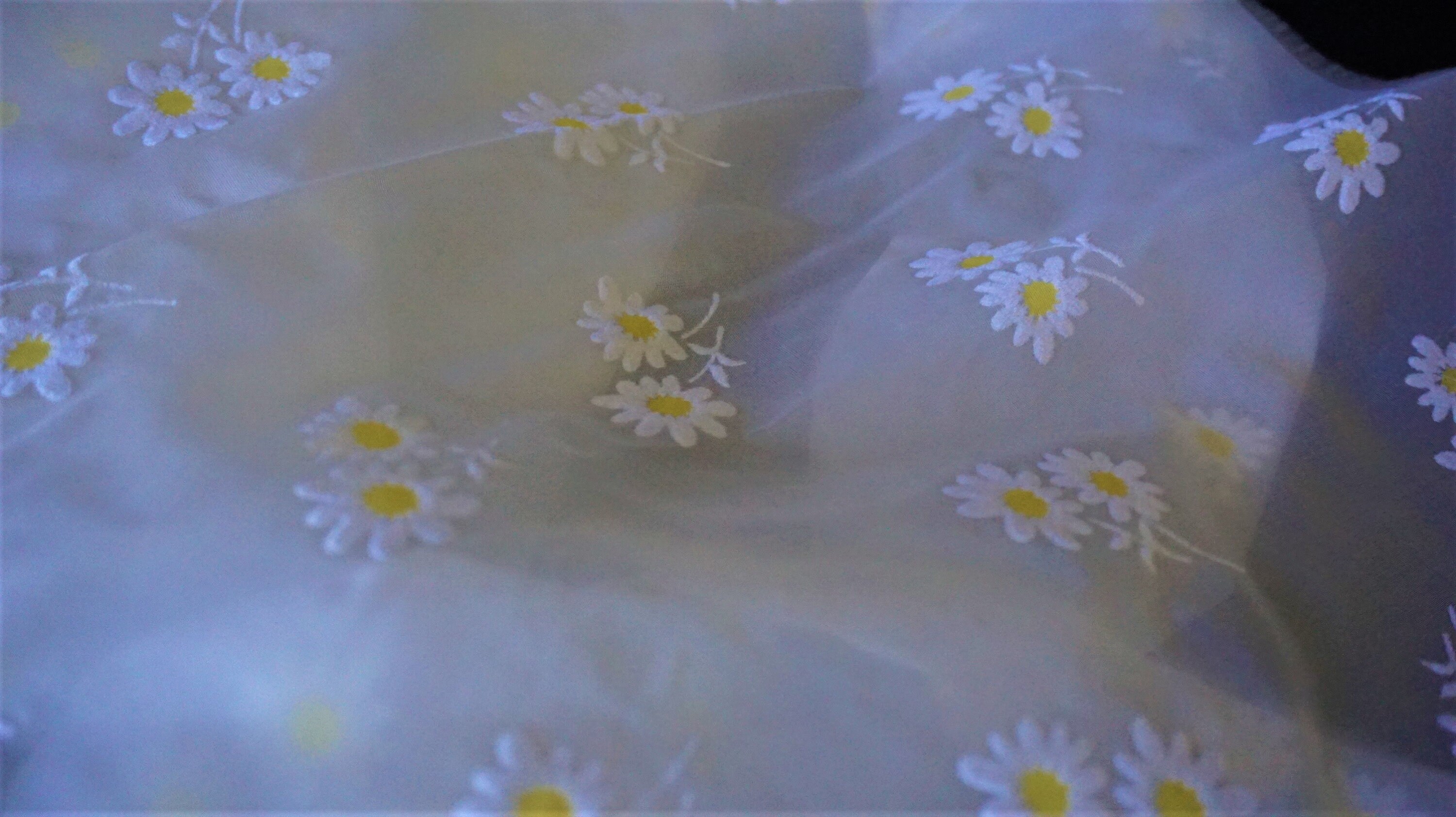 1pc .9yds L X 48in W Flocked Semi-sheer Fabric Chiffon / - Etsy