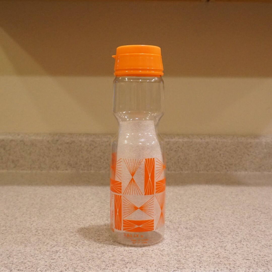 Vtg RARE MCM Geometric Orange Juice Glass Pitcher / Decanter, Glass ...