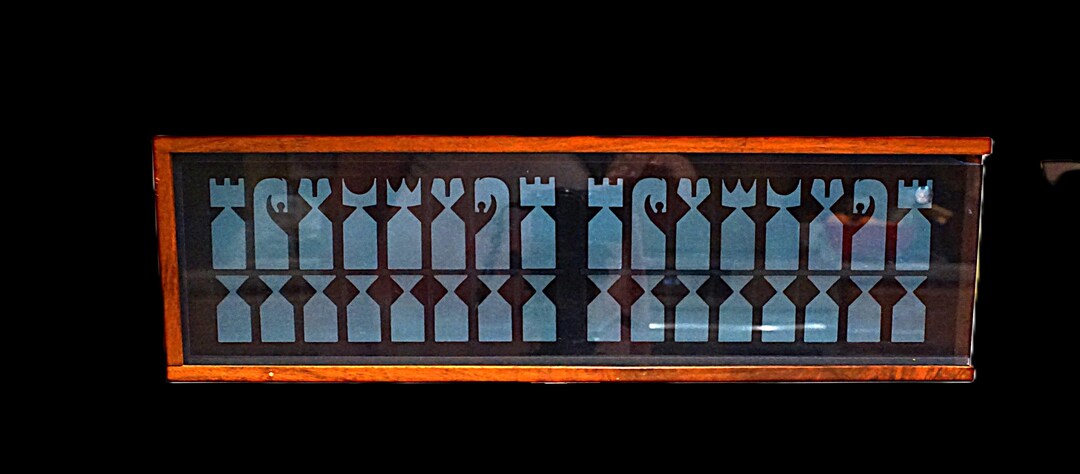 Vtg MCM Austin Cox Chess Set, Alcoa, Original Walnut Case, Rare ...