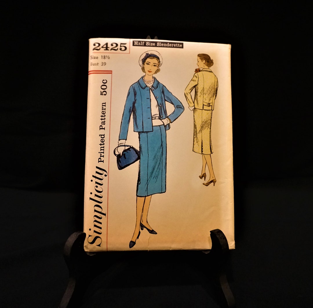 SALE Uncut Simplicity 2-piece Suit, Sewing Pattern, Womens Size 18 1/2 ...