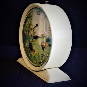 50s Manual Alarm Clock, Animated Pecking Chicken, Smith’s Alarm of ...
