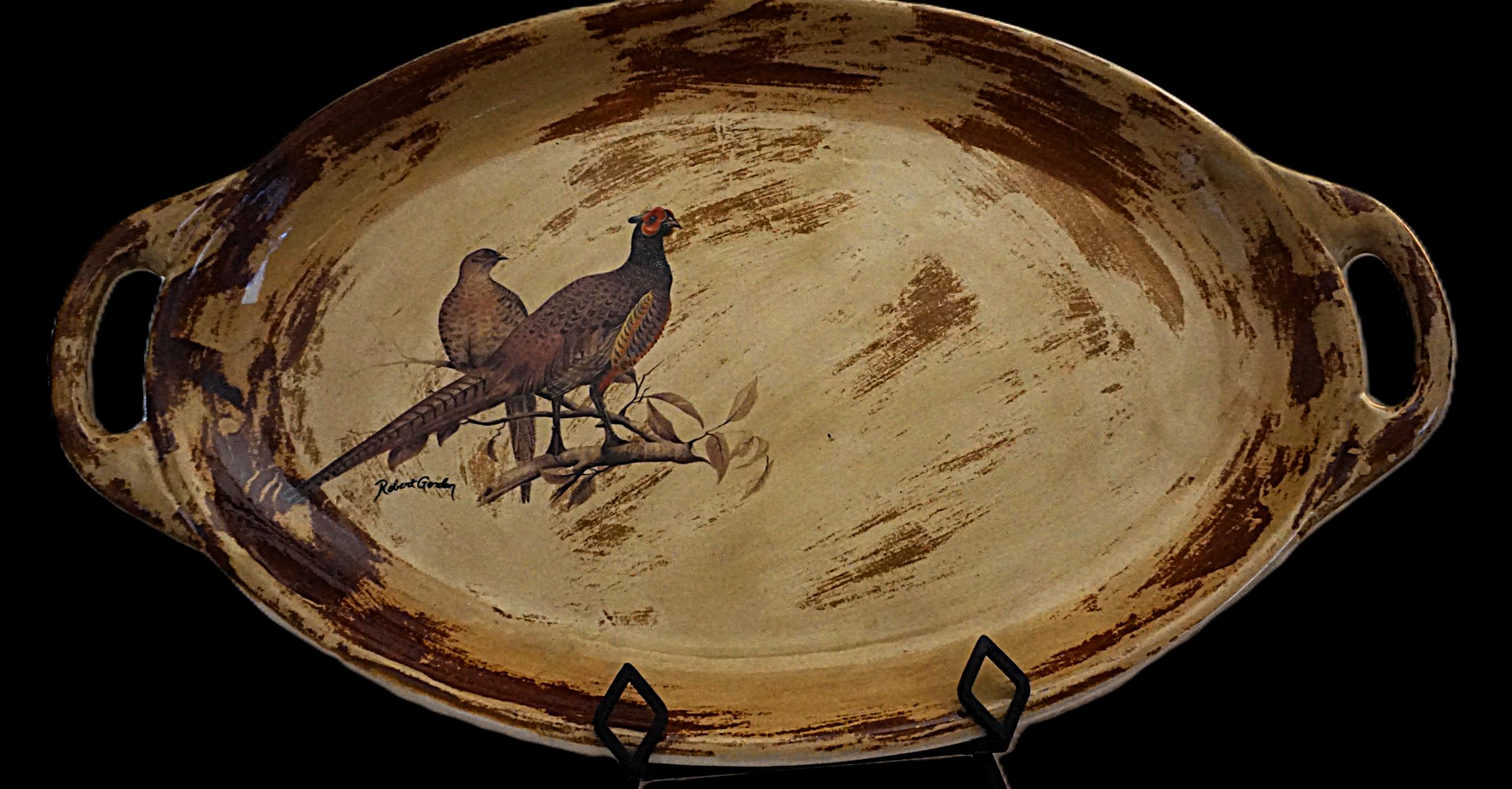 Robert Gordon Australian Pottery “wildlife” Platter – Large 24" Oval ...
