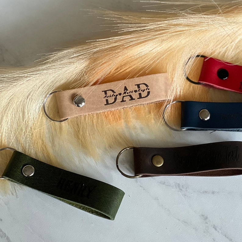 Personalized Dad Keychain New Dad Gift Engraved Dad - Etsy