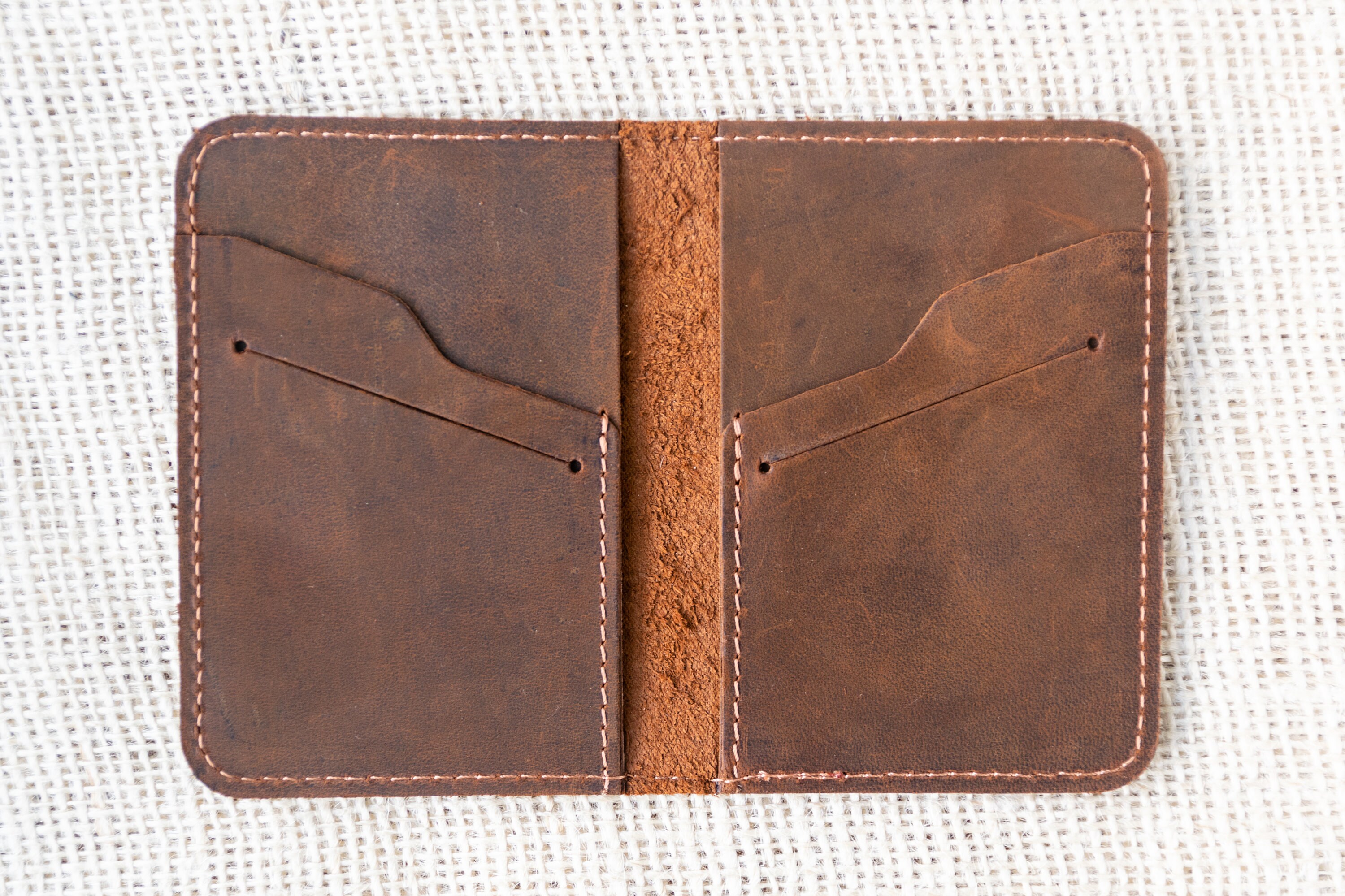 Wallet Leather Wallet Personalized Leather Wallet Front - Etsy