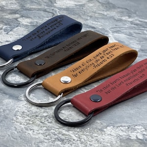 Personalized Leather Keychain. Bulk Gift, Custom Leather Keychain ...
