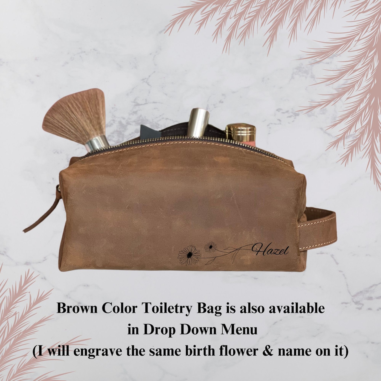 Custom Name Birth Flower Keychain, Customized Birthday Gift for Mom ...