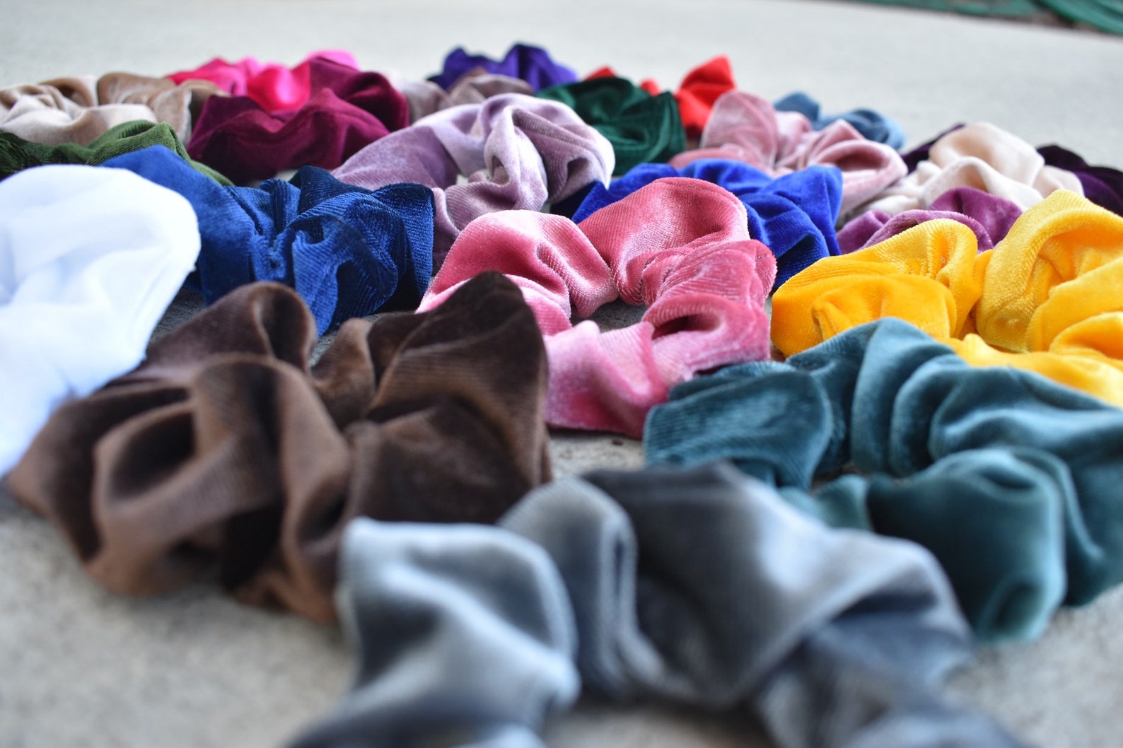 Velvet Scrunchies for Hair and Wrist Accessories / Scrunchie | Etsy