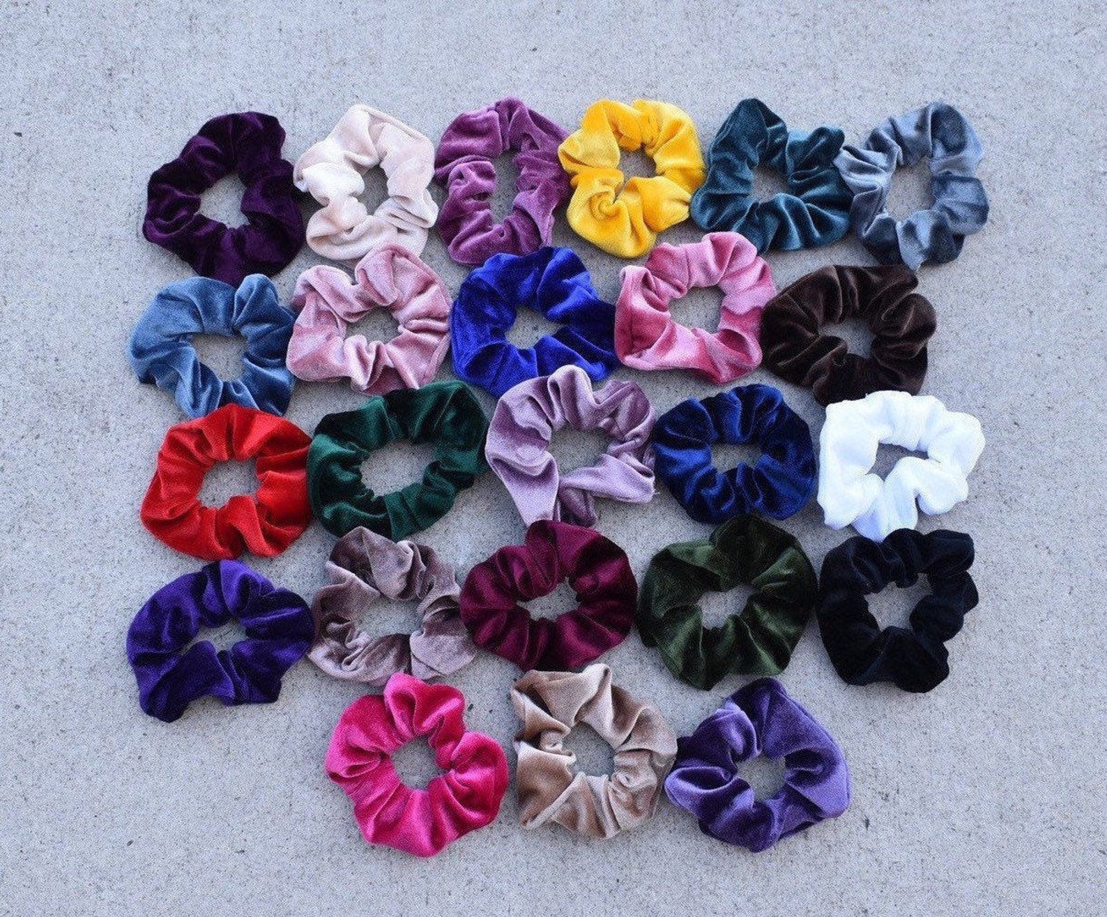 Velvet Scrunchies for Hair and Wrist Accessories / Scrunchie - Etsy