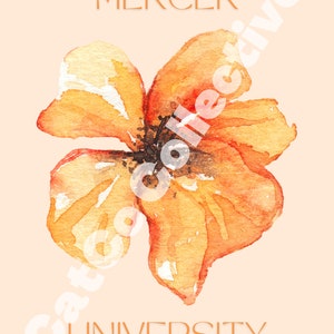 Mercer University Orange Aesthetic Digital Prints Set of 8 - Etsy