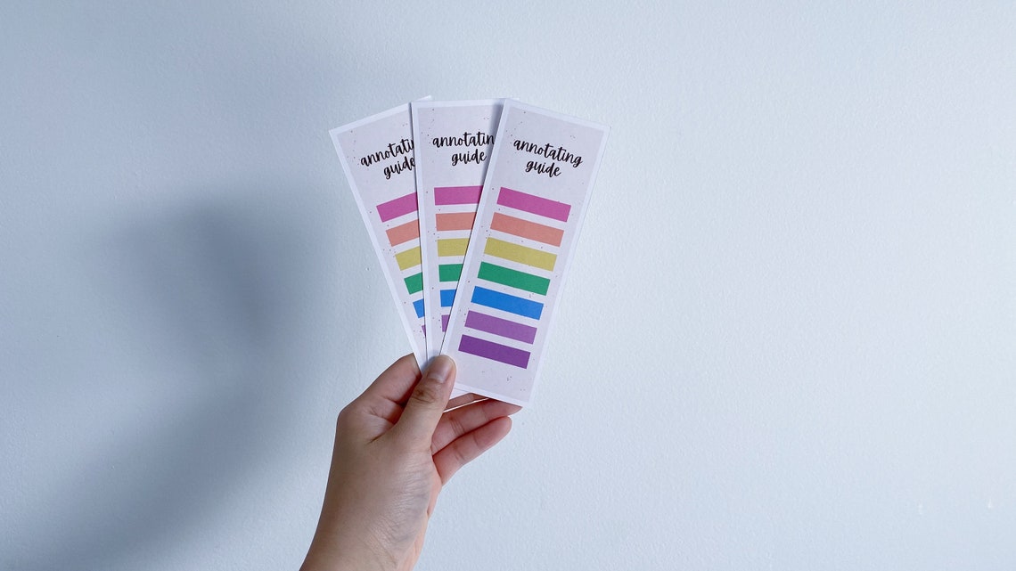 Blank Annotating Guides Kit | Blank Annotating Bookmark | Annotating ...