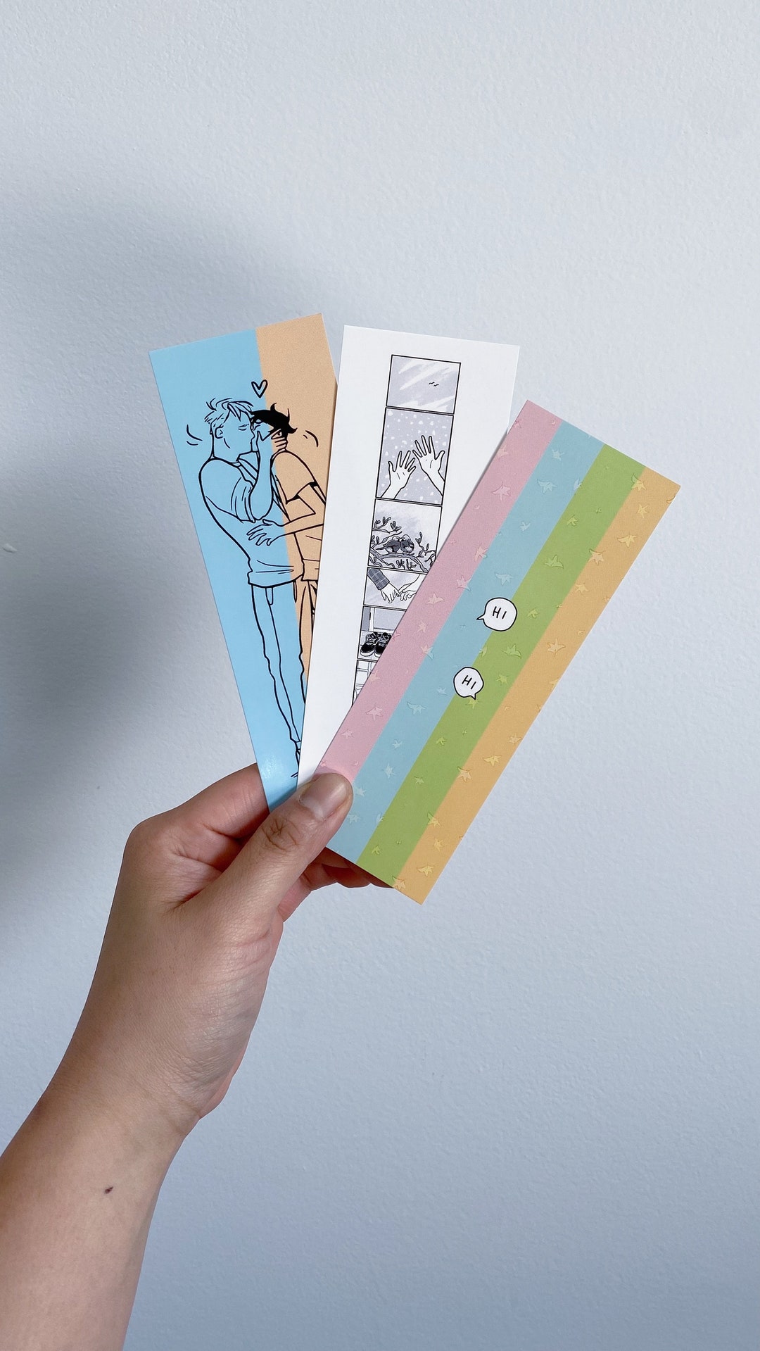 Heartstopper Bookmark Set | “nick and Charlie”, “hi Hi”, “chapters ...