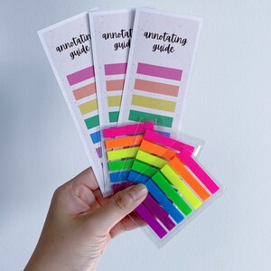 Blank Annotating Guides Kit | Blank Annotating Bookmark | Annotating ...