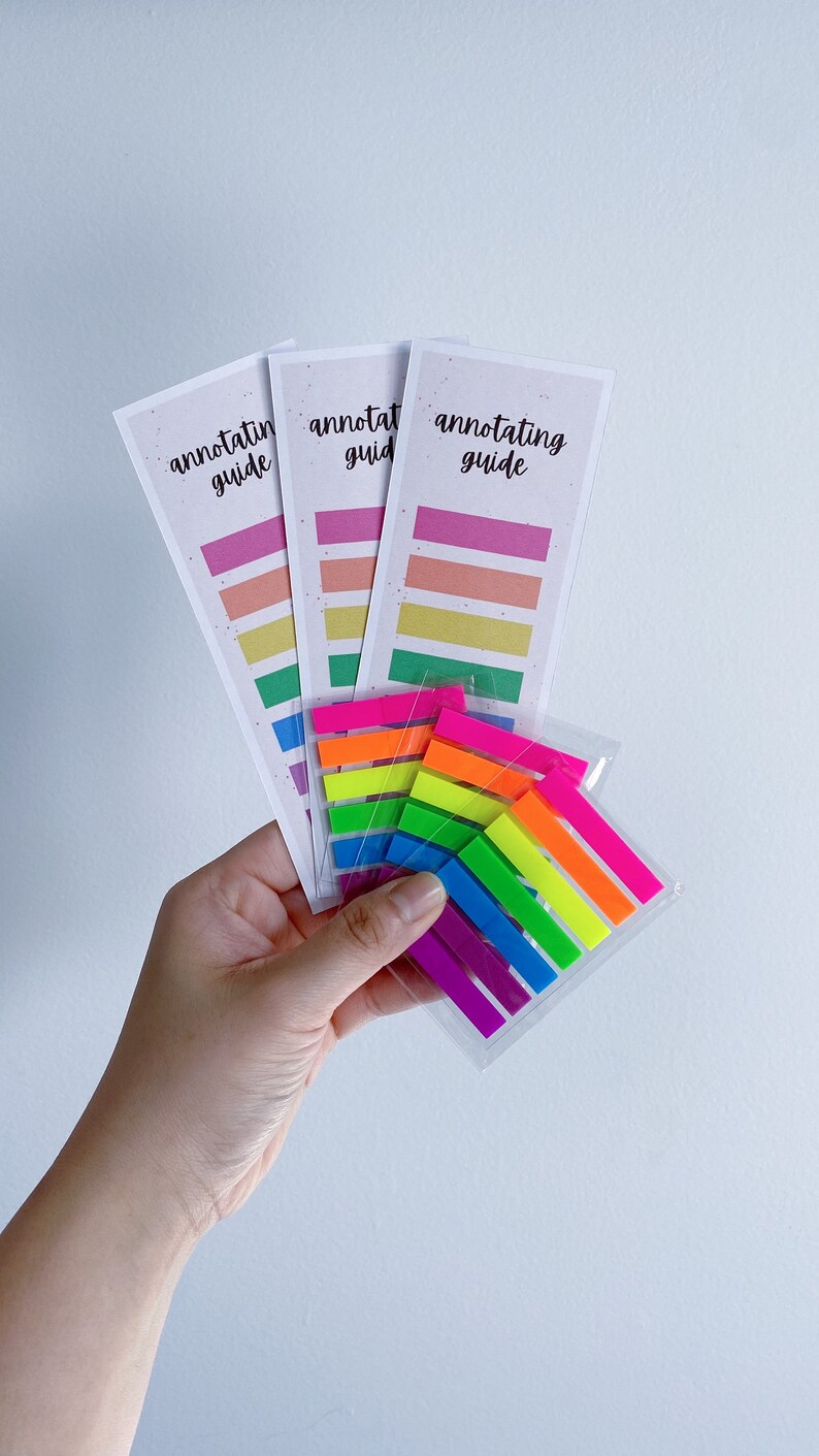 Blank Annotating Guides Kit | Blank Annotating Bookmark | Annotating ...