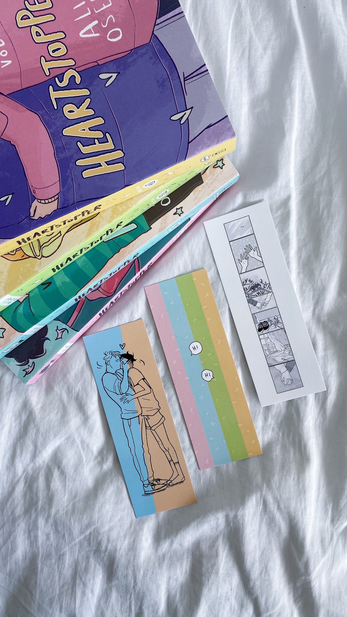 Heartstopper Bookmark Set | “nick and Charlie”, “hi Hi”, “chapters ...