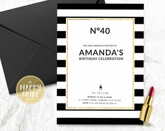 Chanel invitation | Etsy