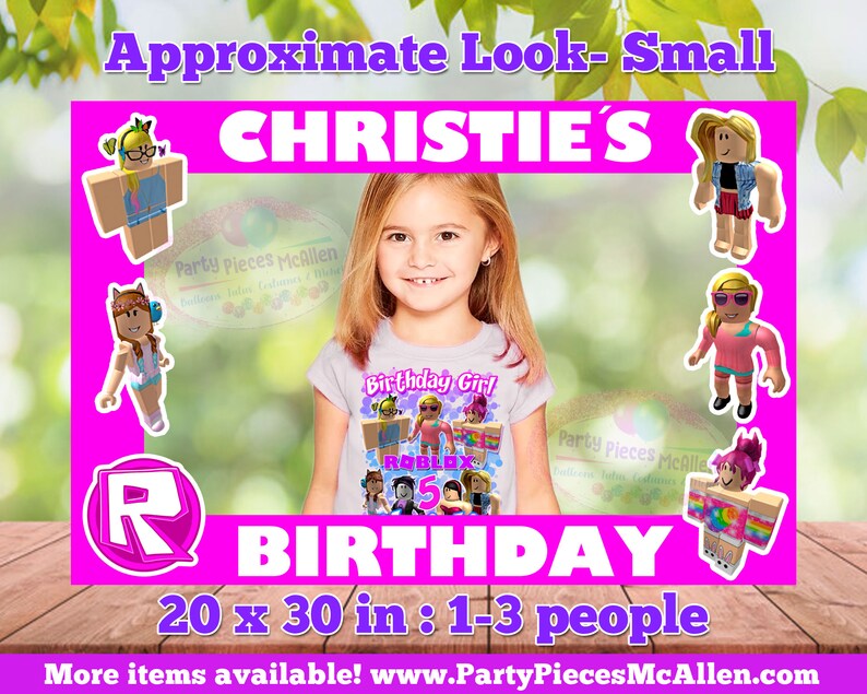 Girls Roblox Picture Frame Girls Roblox Photo Booth Frame | Etsy