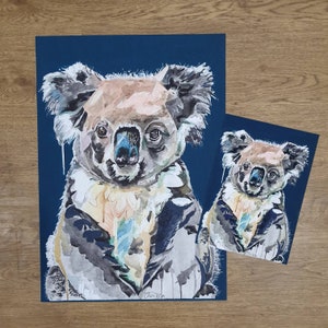 Koala Print, Australian Animal Print, Koala, Koala Art, Contemporary ...
