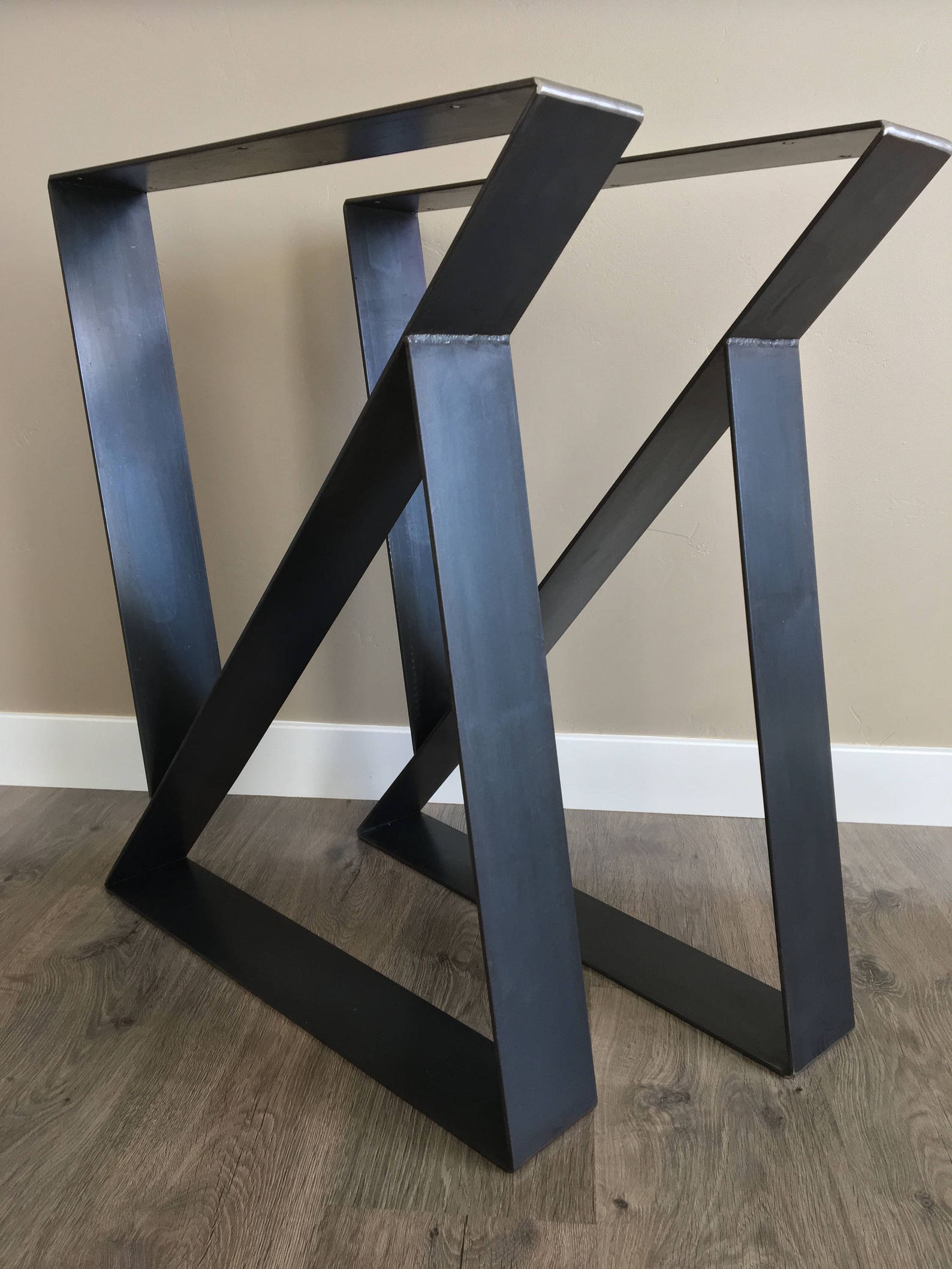 Steel Table Legsmodern Steel Table Base Mid Century - Etsy
