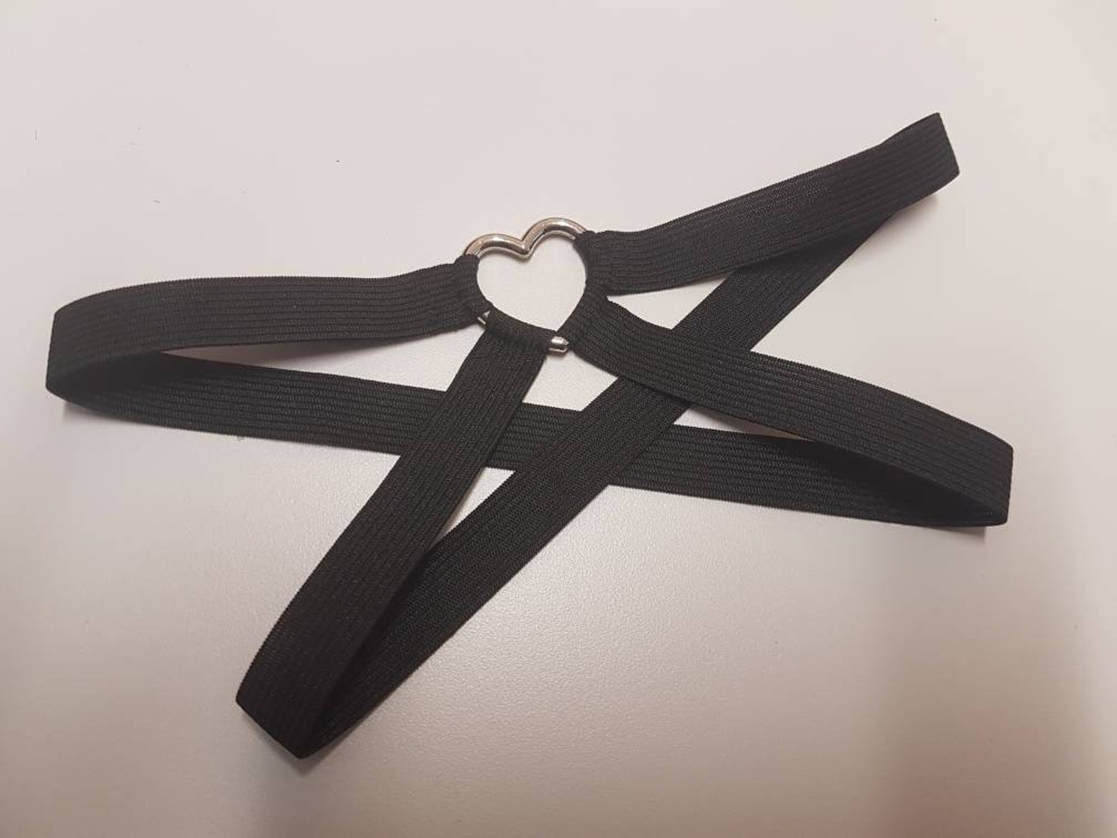 Ava Heart Thigh Garter // Adjustable Suspender Body Harness | Etsy