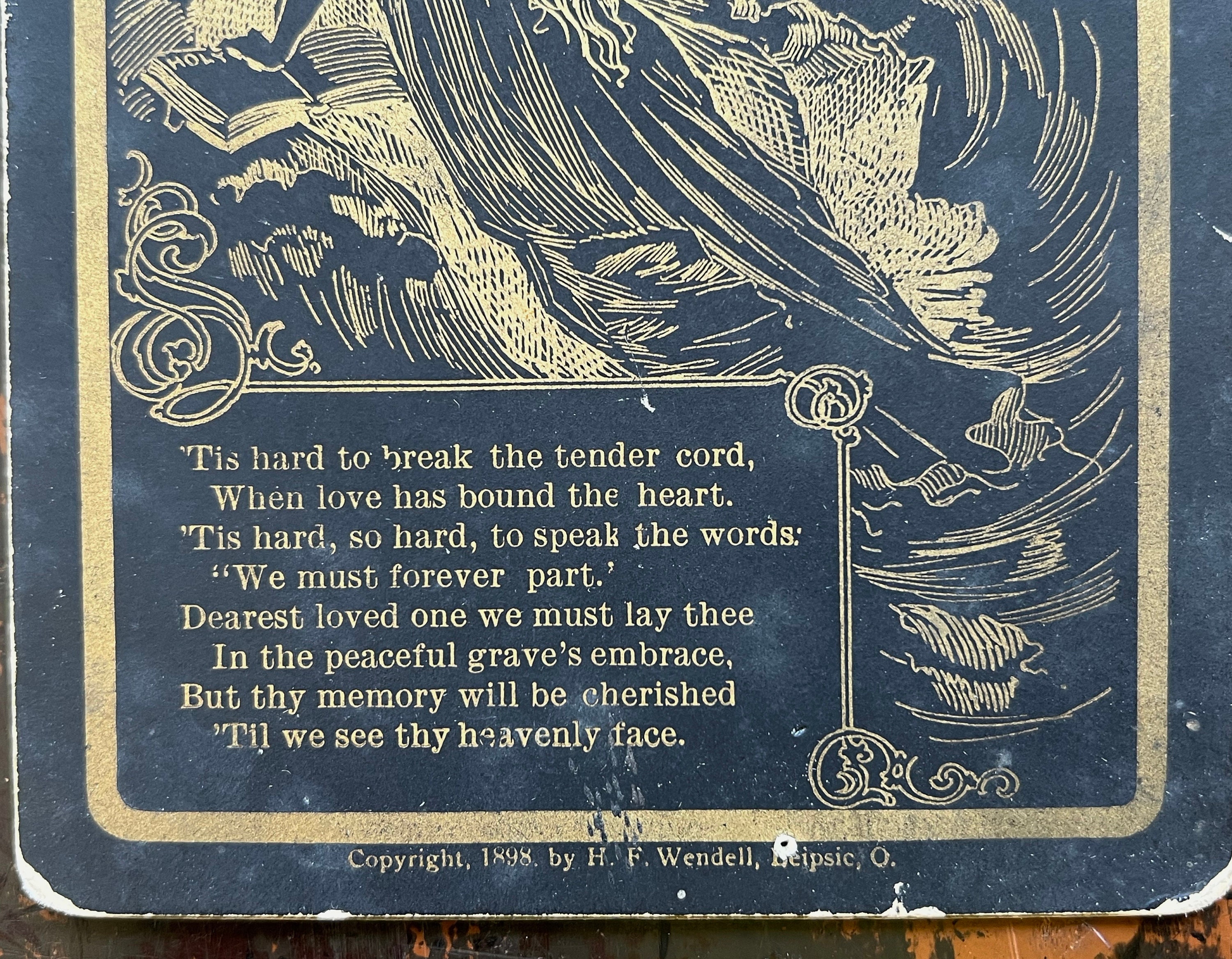 Victorian Mourning Death Funeral Cabinet Card 62-2 - Etsy