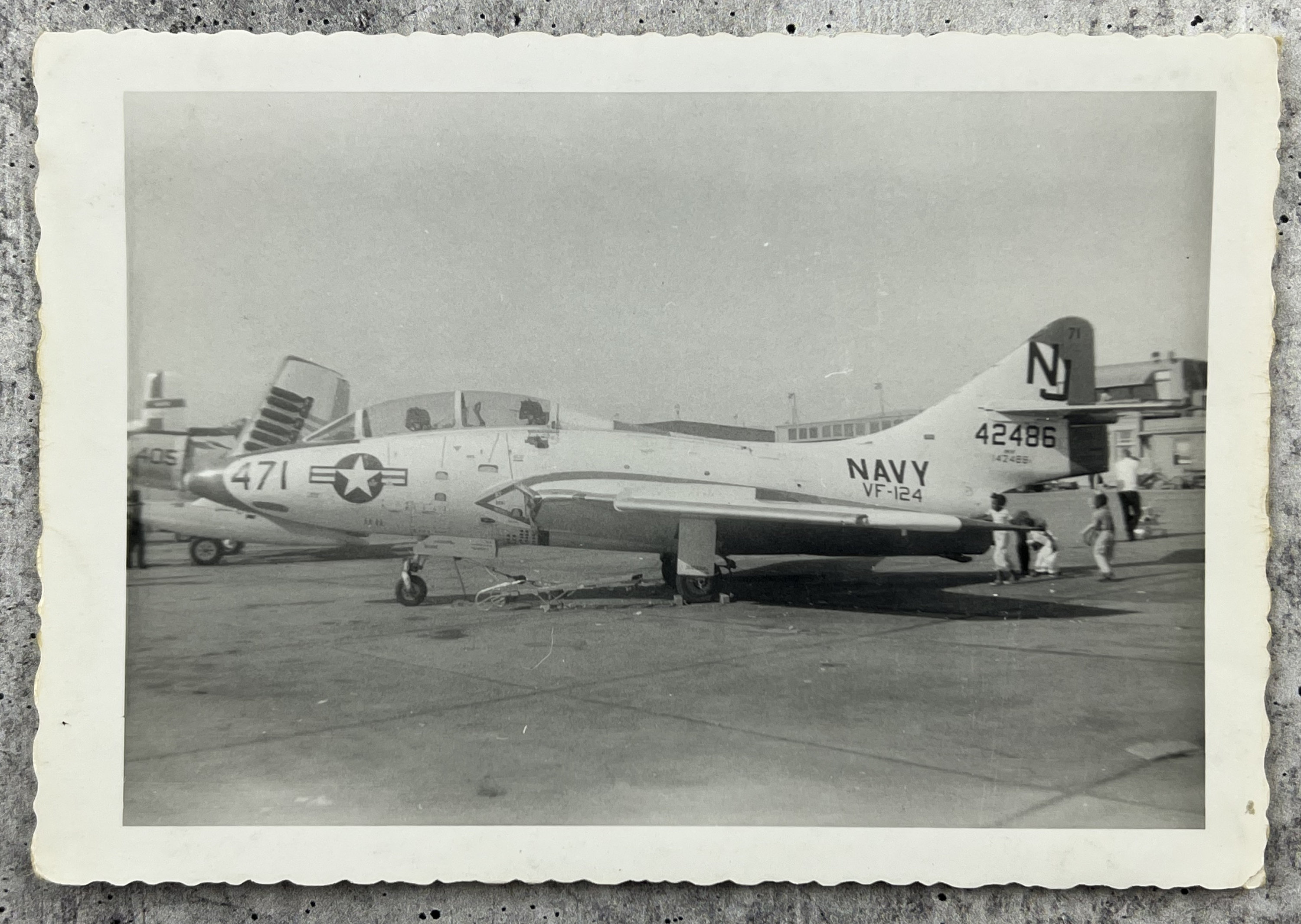 Vintage Original Photo F9F-8 Trainer Plane U. S. Navy Military Moffett ...