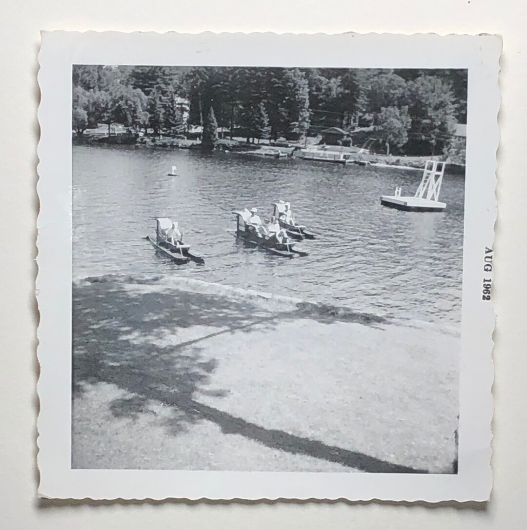 Vintage Original Photo 'vintage Paddle Boats' 1960s Summer Family Time ...